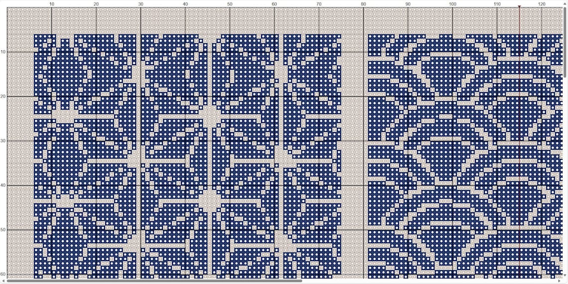 Japanese Sashiko Cross Stitch Pattern | Blue & White Geometric ...