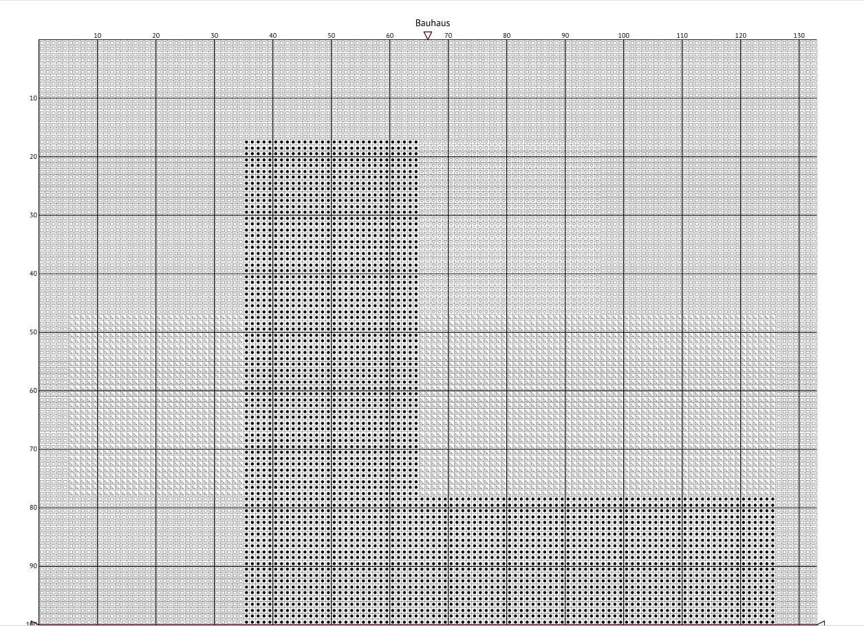 Bauhaus Block Cross Stitch Pattern – Geometric Embroidery Art (digital ...