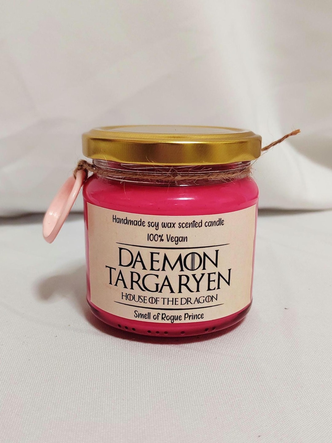 Daemon Targaryen Candle | Handmade Vegan Soy Wax | Dragon Prince Fandom ...