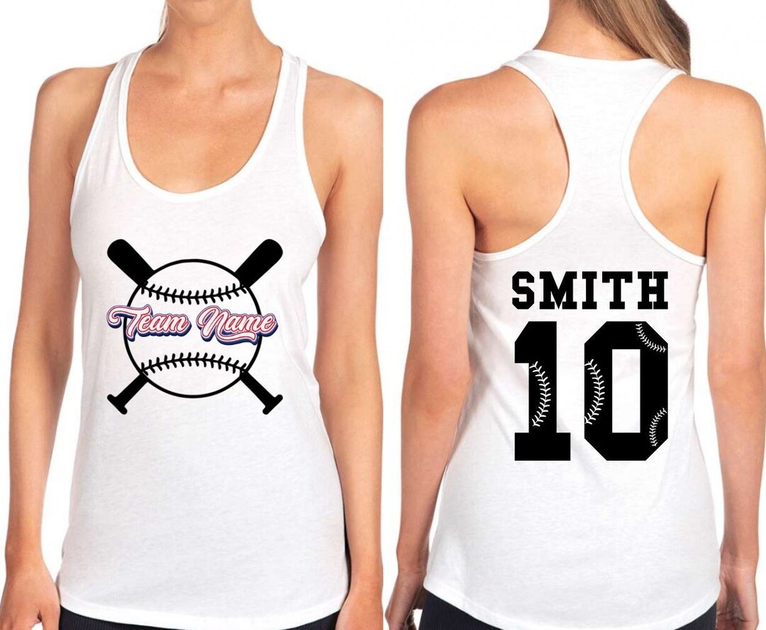 Custom Baseball Team and Name Tank Top , Baseball Tank Top, Baseball ...