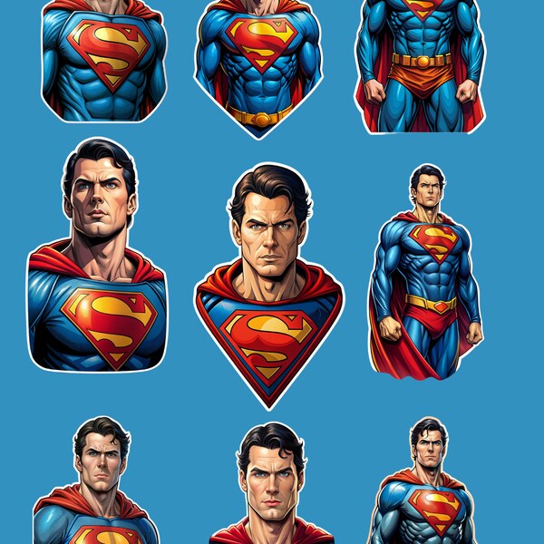 Superhero Decals - Etsy