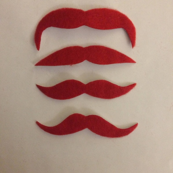 Mustache Red - Etsy