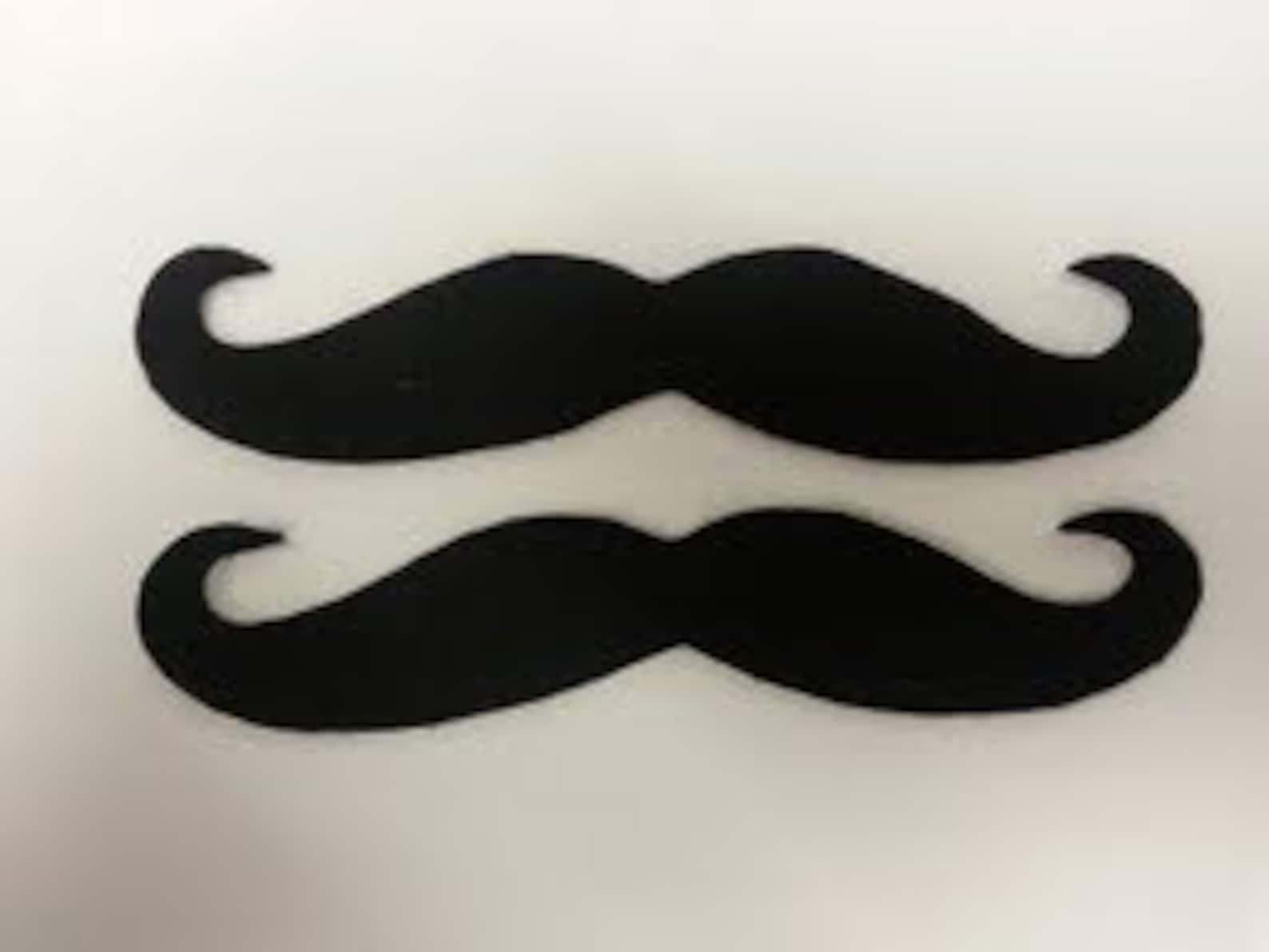 5 Pack Mustaches Adhesive Mustache Stick on Mustache Felt - Etsy
