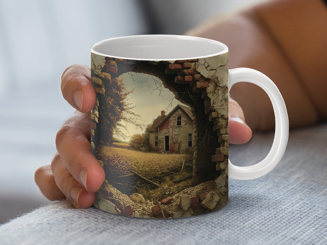 Post-apocalyptic Nuclear Fallout Mug Wrap Design, Digital Mug Wrap, Mug ...