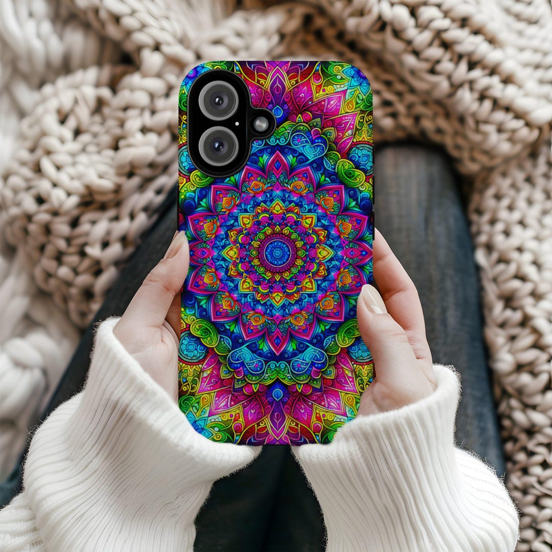 Colorful Mandala Phone Case Design: Smart Cell Sublimation (digital ...