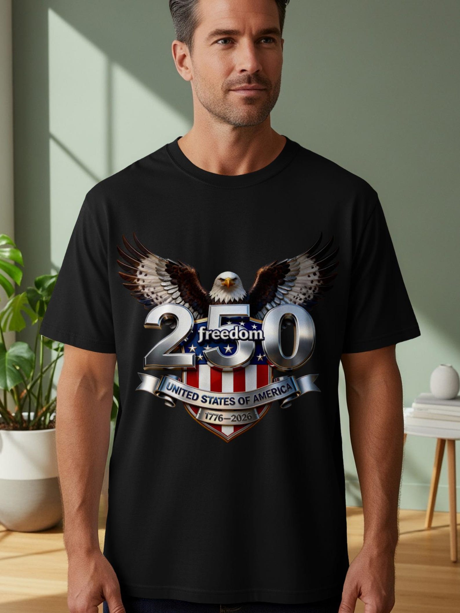 USA 250th Anniversary Eagle Design, Patriotic Semiquincentennial ...