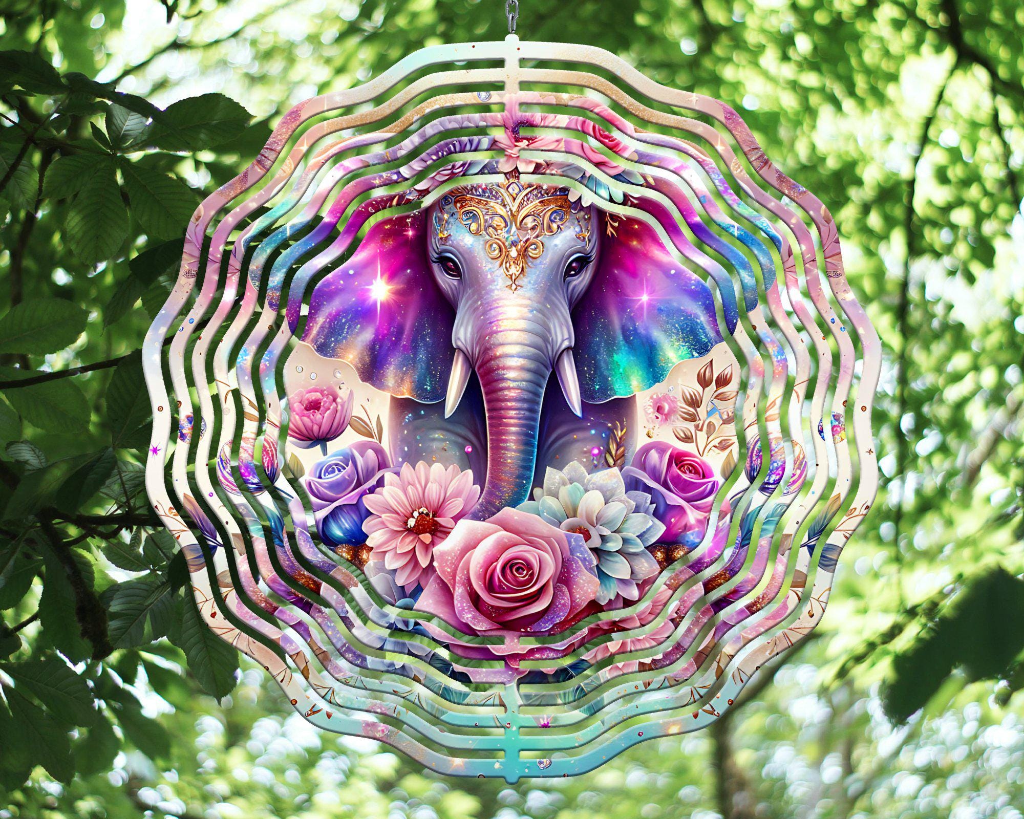 Elephant Wind Spinner PNG, Elephants Sublimation Design, Windspinner ...