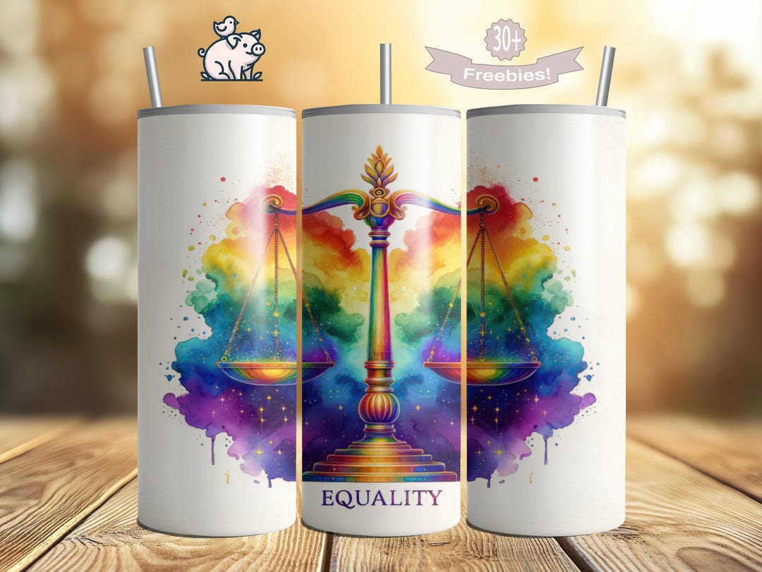 Colorful Equality Scale Design Digital Download Seamless PNG for ...