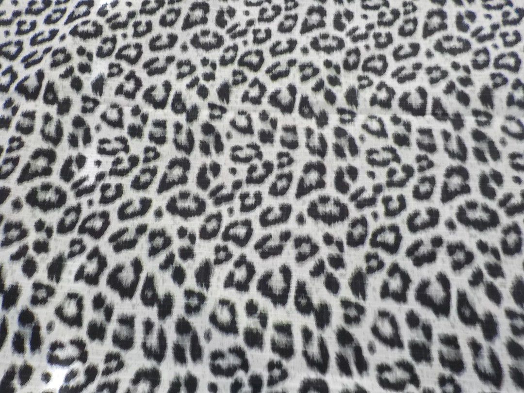 Cheetah Grey Black and White Fabric Pillow Cover - Etsy