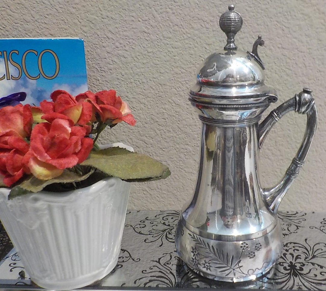 Hotel Silver Syrup Pitcher Patented 1865 - Etsy