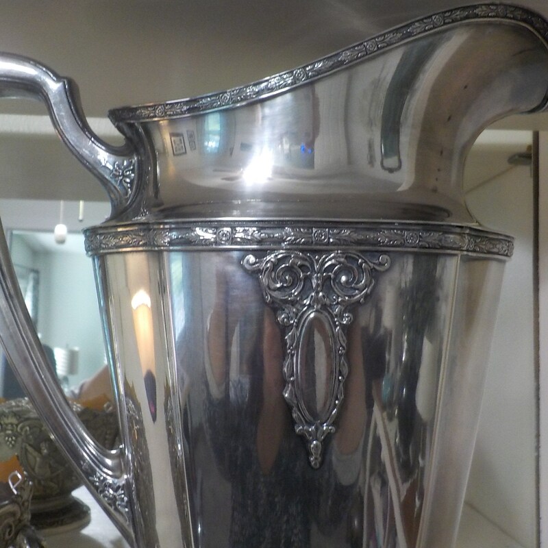 Silver Plate Pitcher - Etsy