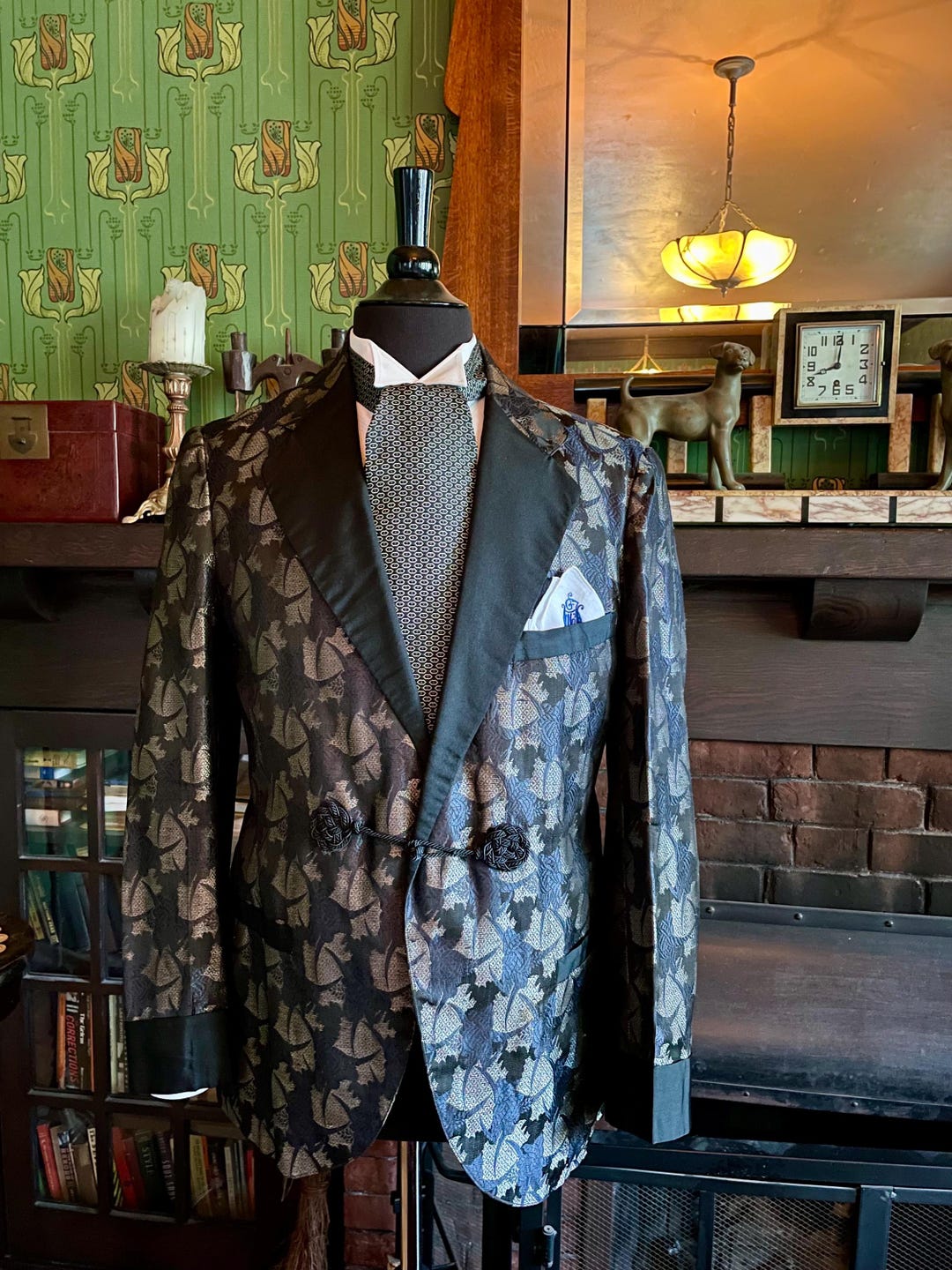 Vintage Men’s 1920s 30s Art Deco Tux Smoking Jacket - Size 39 R - Etsy