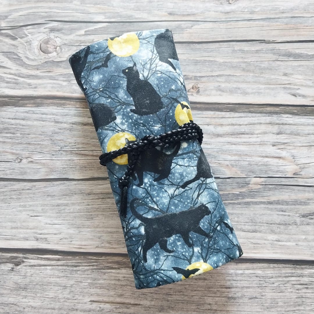 Cats Moons Bats Tarot Oracle Deck Wrap Pouch With Pocket - Etsy