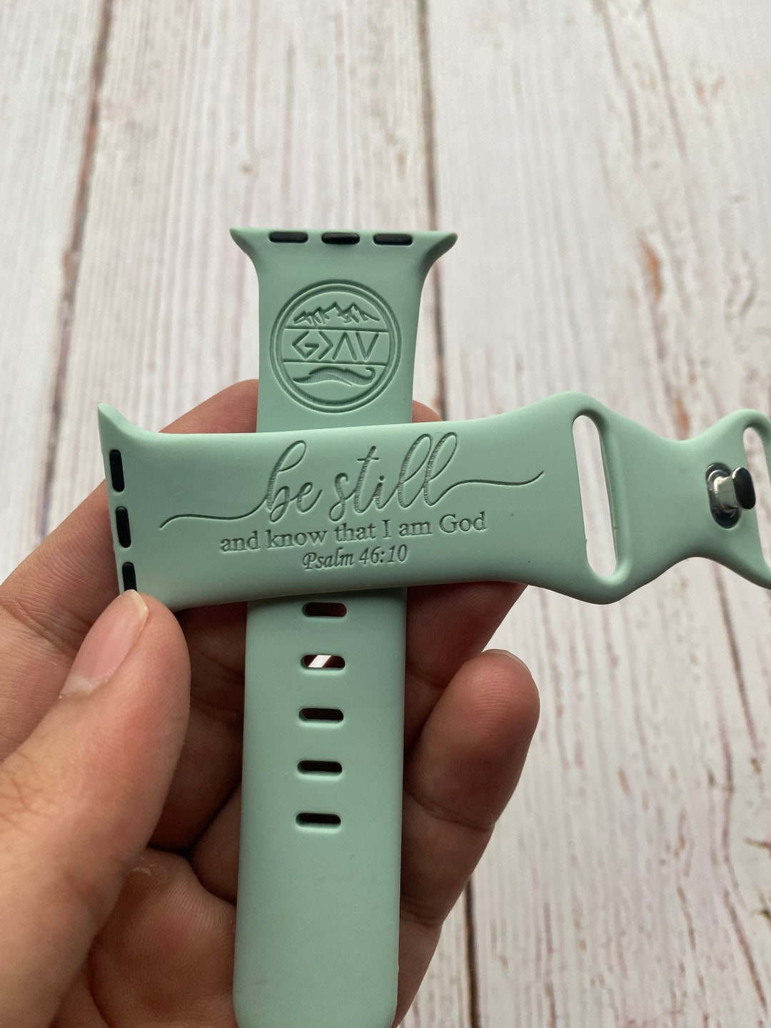 Be Still and Know That I Am God Apple Watch Band Christian Mountain ...
