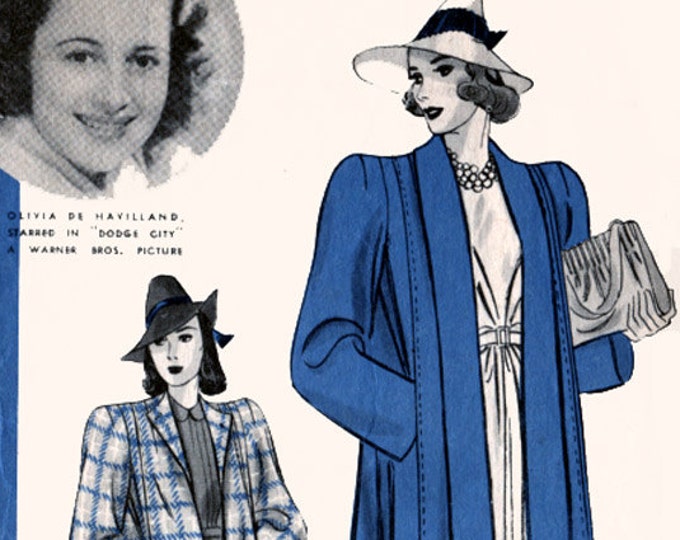 CLEARANCE 1940s Swagger Coat Full Length Tuxedo Collar - Etsy