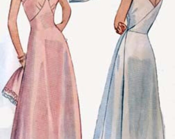 Vintage 40s Simplicity 2694 SWING ERA WRAP Around Maternity Slip and ...