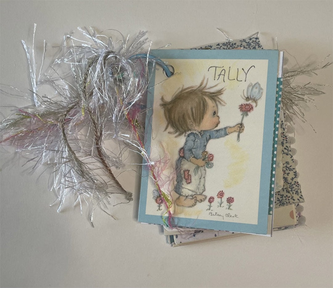 Handmade Mini Betsey Clark Tally Card Junk Journal Ring-bound Journal ...