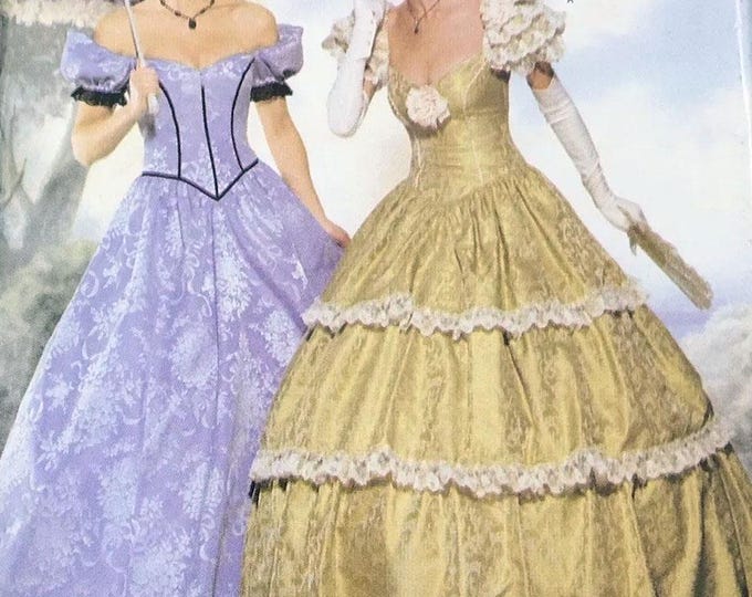 Misses' Victorian Costume Sewing Pattern Simplicity 8375 Simplicity ...