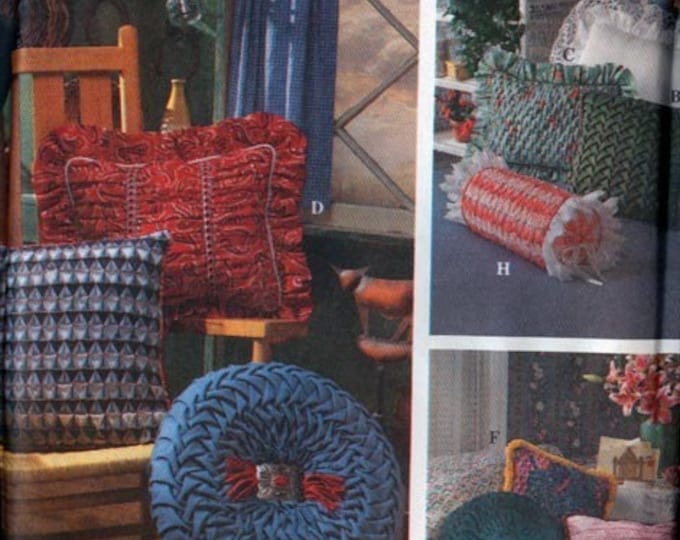 OOP Simplicity 8696 Donna Lang Smocked Pillows Sewing Pattern UNCUT - Etsy