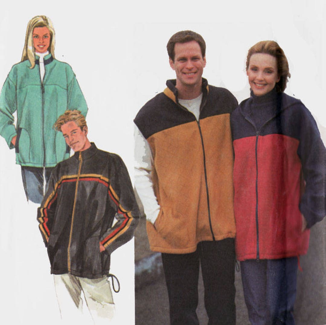 Fleece Jacket or Vest Sewing Pattern Simplicity 8231 Hood Zipper ...