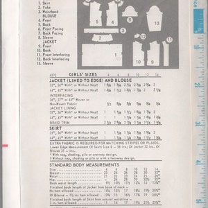 1960s Girls MOD Box Jacket, Pleated Skirt and Blouse Butterick 4572 ...