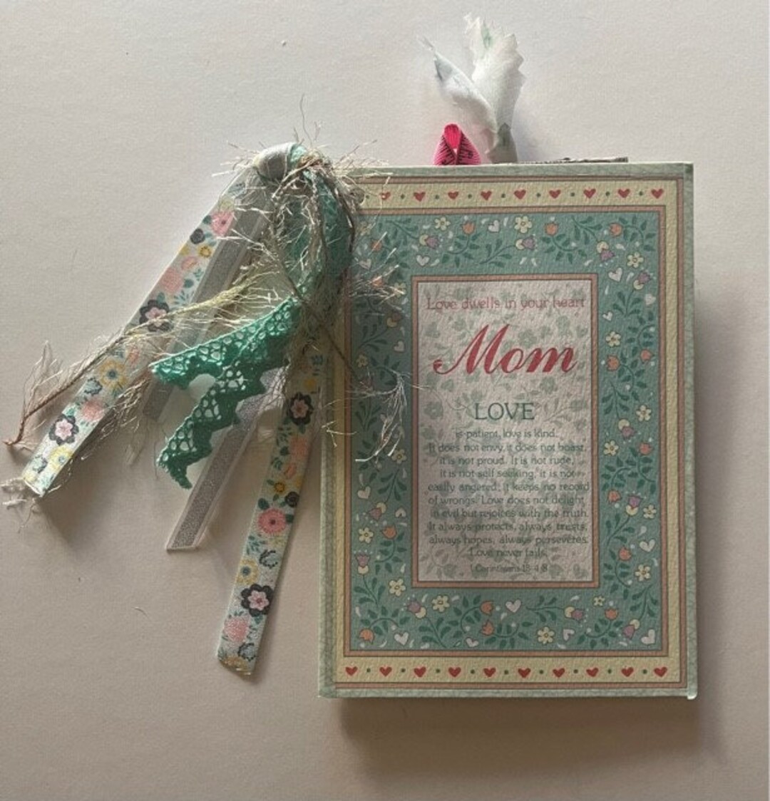 Handmade Mother's Day MOM Junk Journal Vintage Greeting Card Travelers ...
