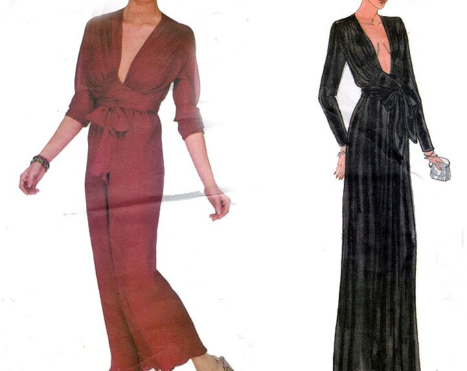 Vintage VOGUE French Boutique 2254 American Hustle Plunging Low Cut ...