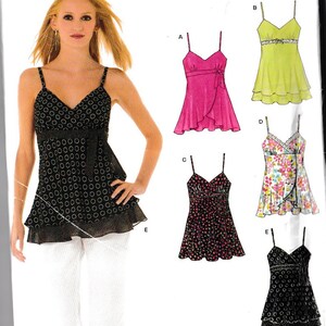 Summer Top Sewing Pattern UNCUT New Look 6466 Sizes 10-22 UNCUT - Etsy