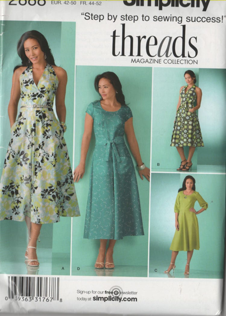 Threads Magazine Collection Dress in Two Lengths W/ Bodice - Etsy