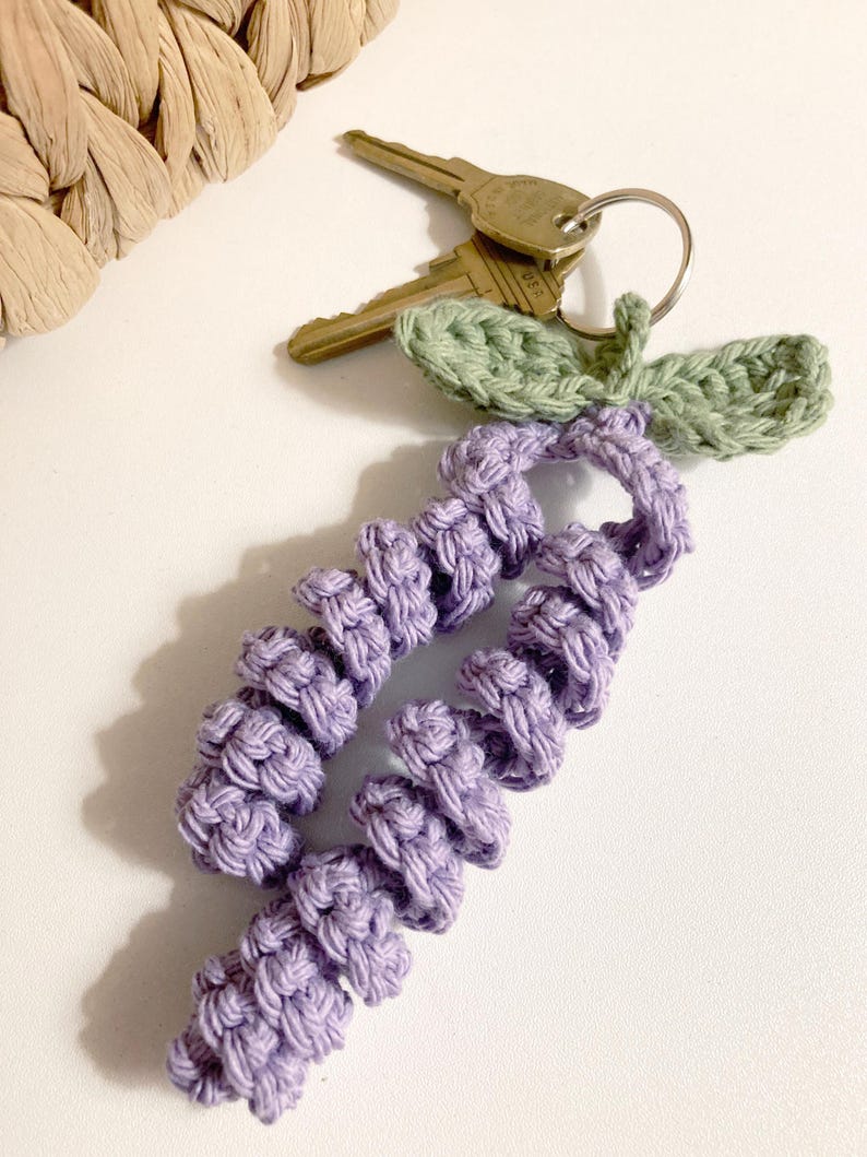Wisteria Key Blossom: Floral Key Accessory, Garden Keychain, Cottage ...