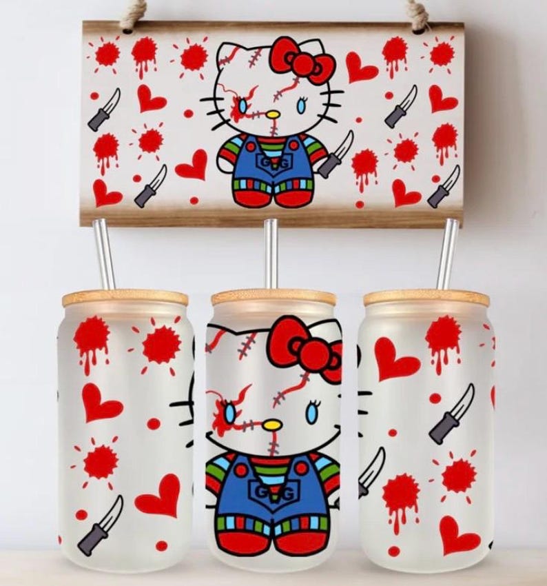 Hello Kitty Chucky - Etsy