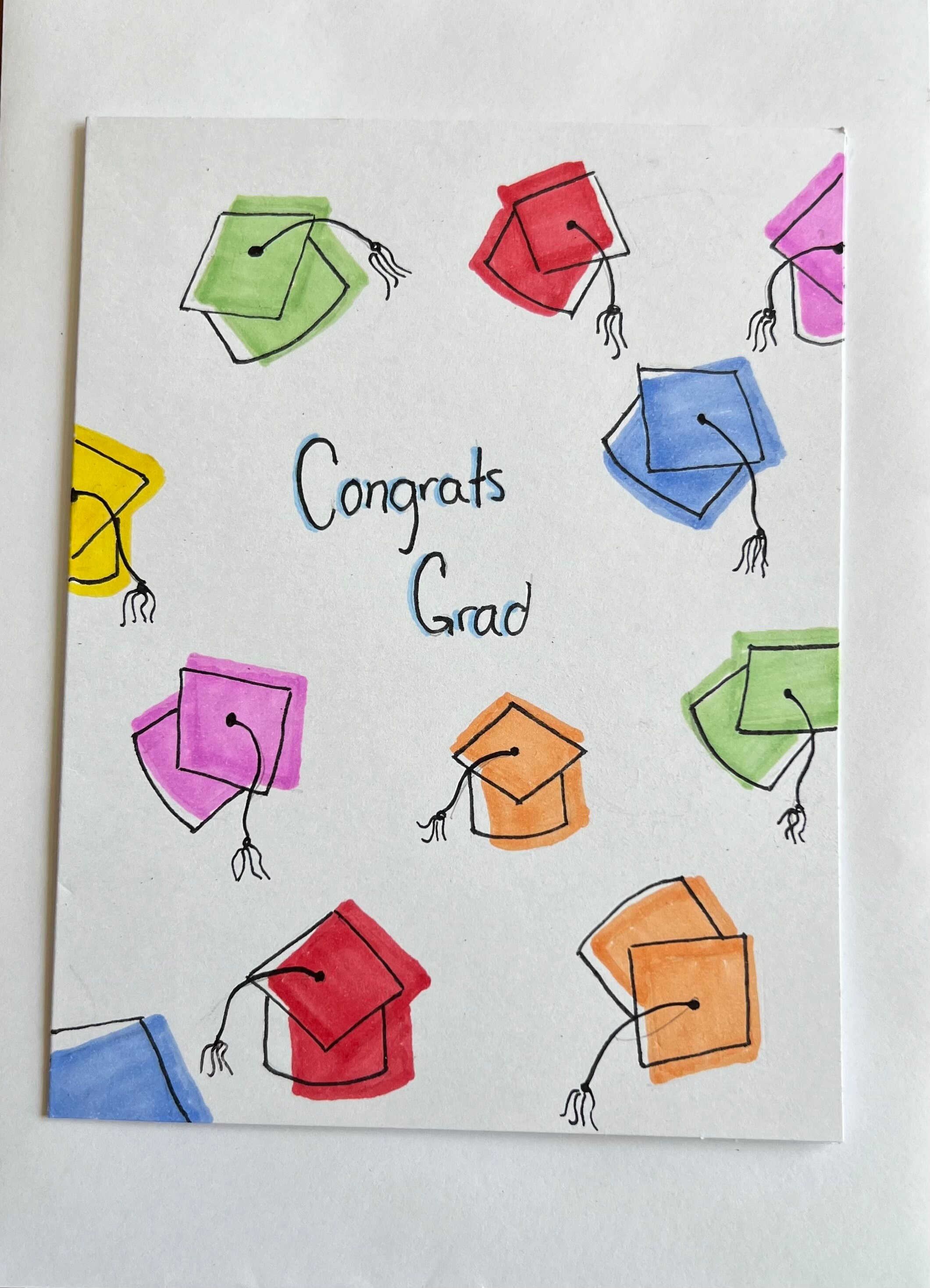 Graduation Card Colorful - Etsy
