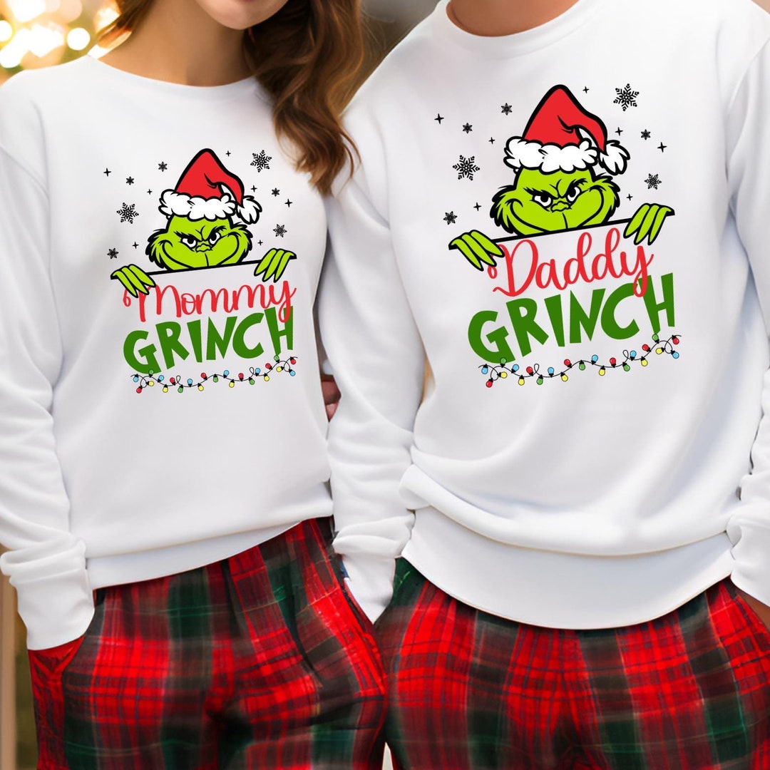 Matching Grinch Family Christmas Sweatshirts , Custom Family Christmas ...