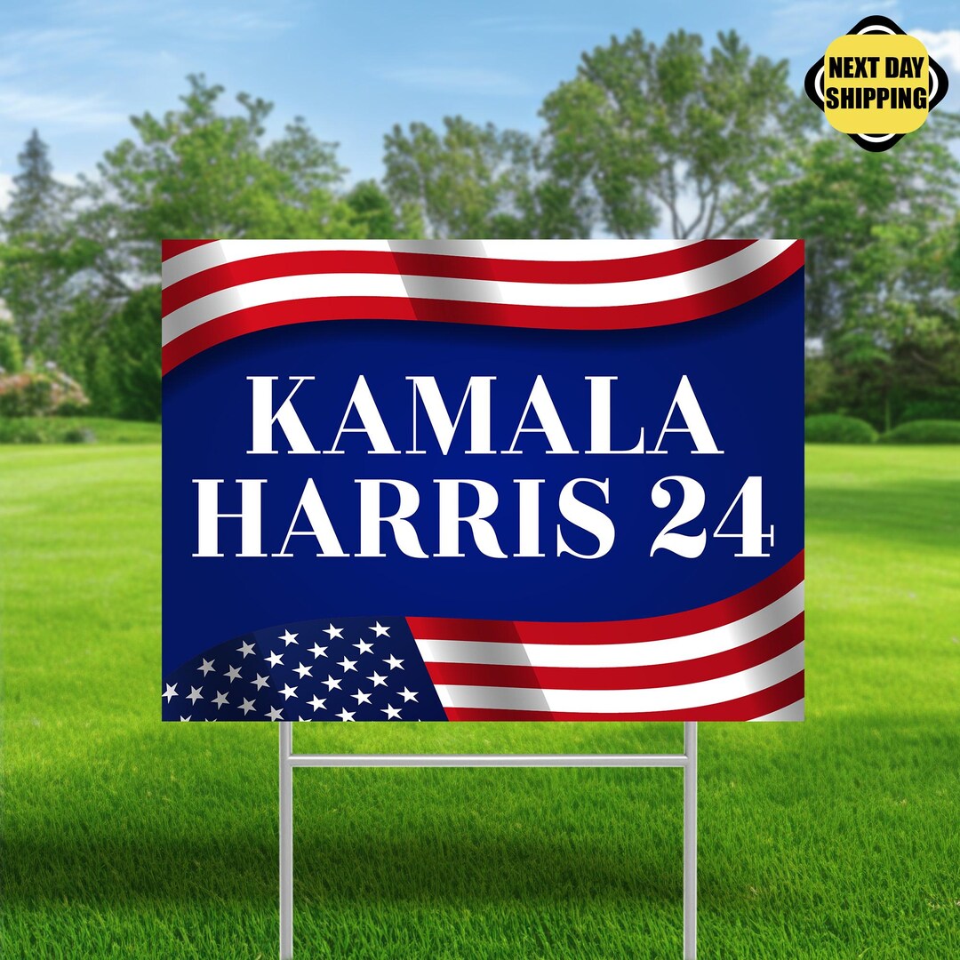 Kamala Harris 2024 Yard Sign, Kamala Yard Sign, Democrat Yard Sign ...