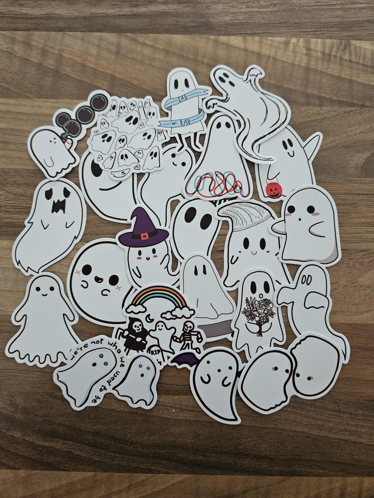 Ghost, Ghoul Themed Stickers. Halloween Journalling. Scrapbooking ...