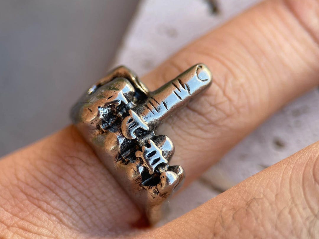Bold Sterling Silver Middle Finger Ring – Sassy Statement Jewelry Piece ...