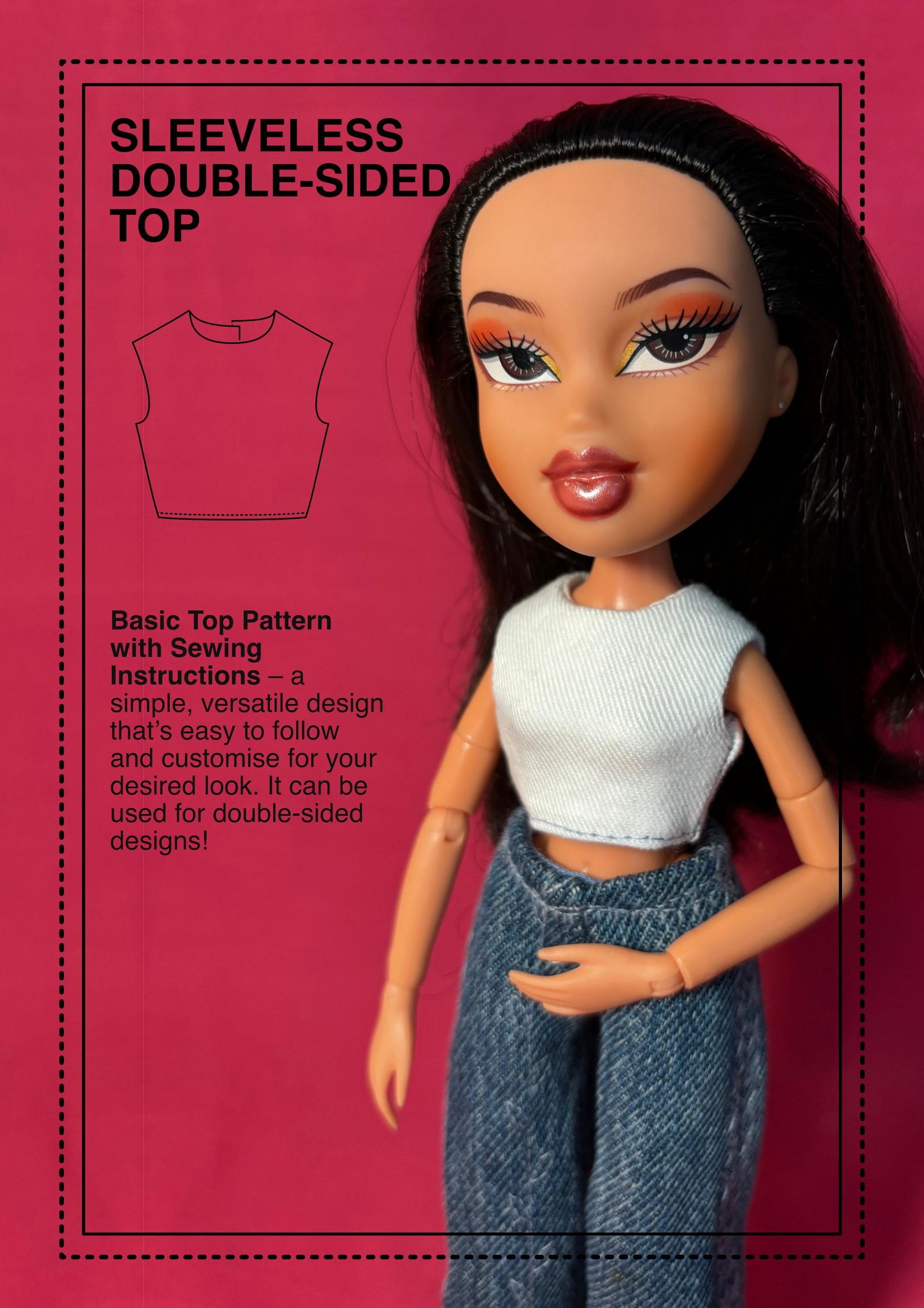Bratz Sewing Pattern for Sleeveless Top - Etsy