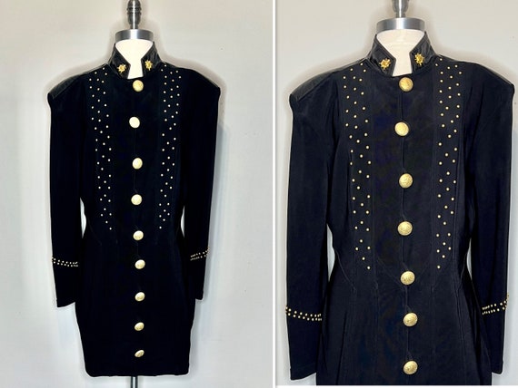 Spectacular 80s Cache Nautical Theme Poly Lycra Stret… - Gem