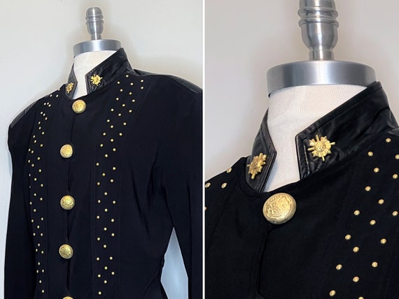 Spectacular 80s Cache Nautical Theme Poly Lycra Stret… - Gem