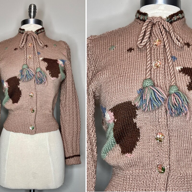 1980s Tassel Sweater - Etsy