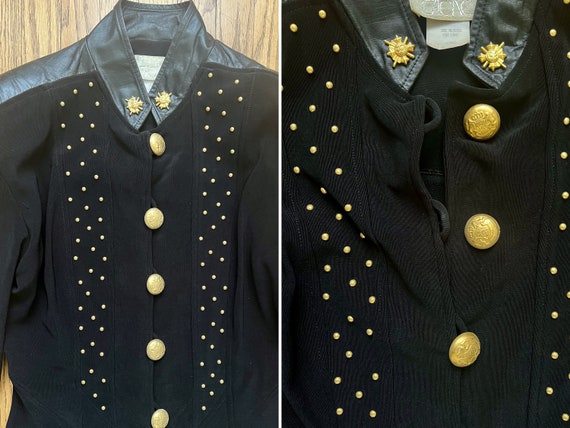 Spectacular 80s Cache Nautical Theme Poly Lycra Stret… - Gem