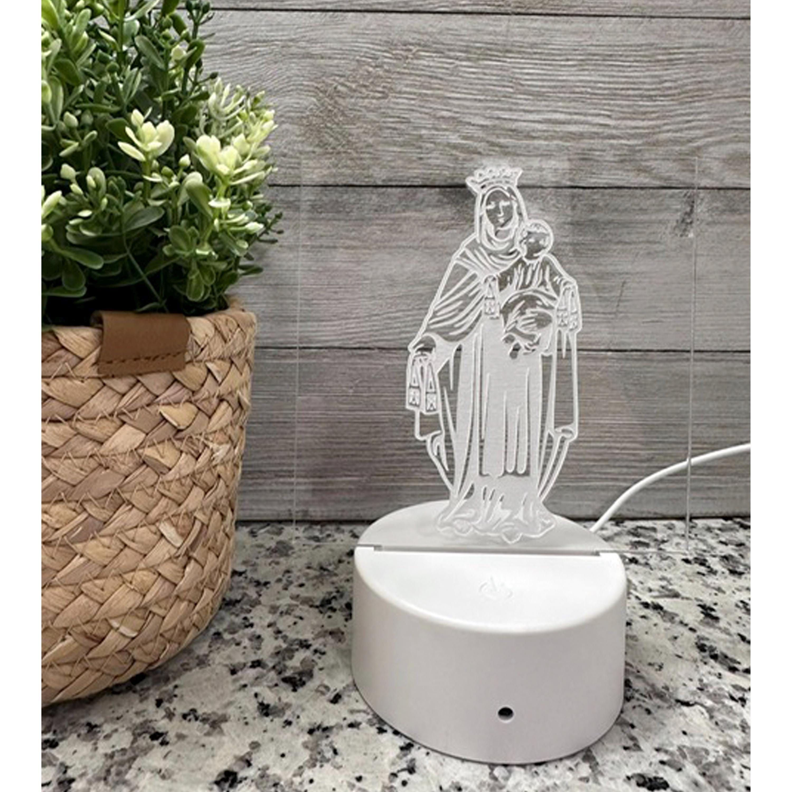 Virgen Del Carmen, Catholic Home Altar, Nightstand Lamp, Remote Control ...