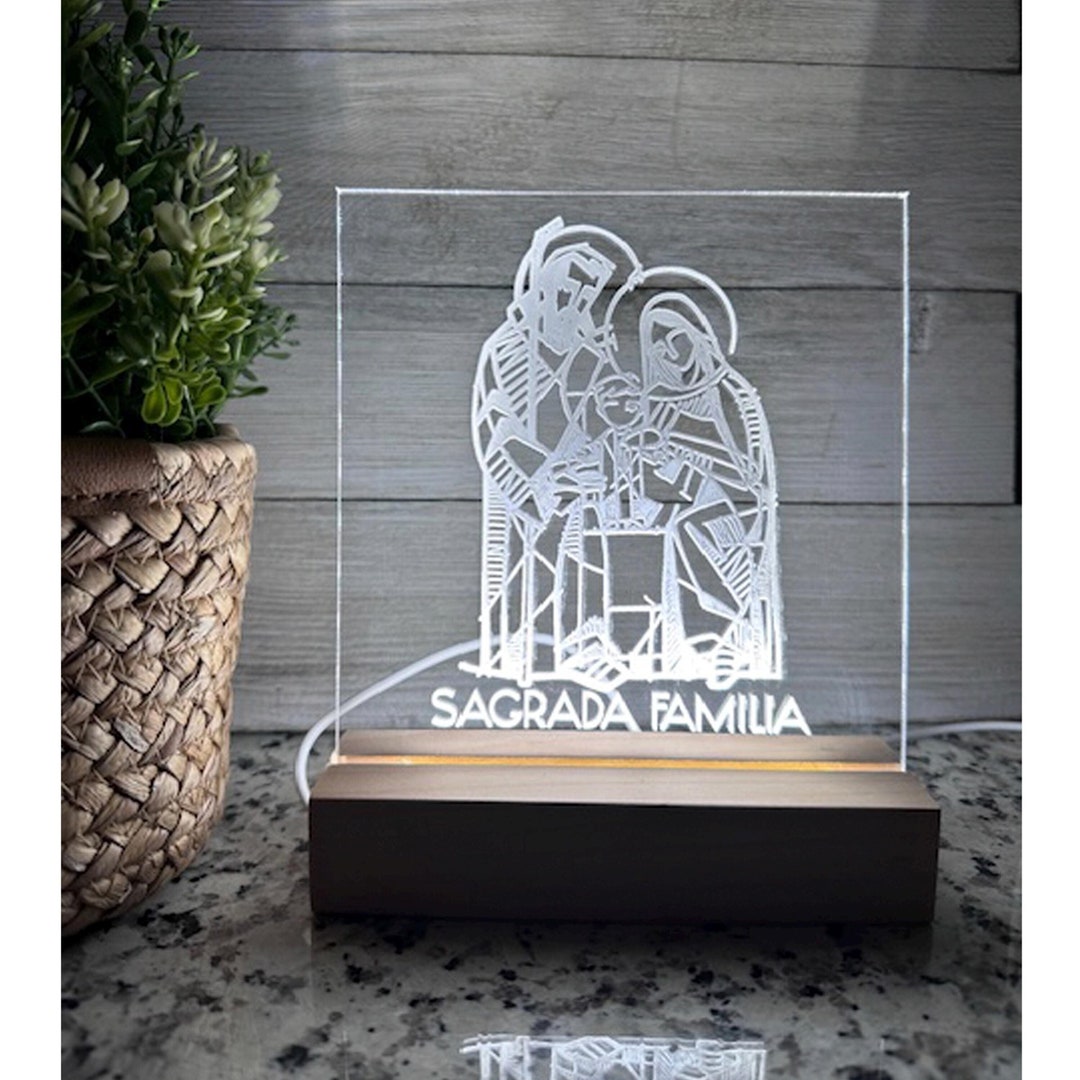Sagrada Familia, Catholic Home Altar, Nightstand Lamp, Remote Control ...