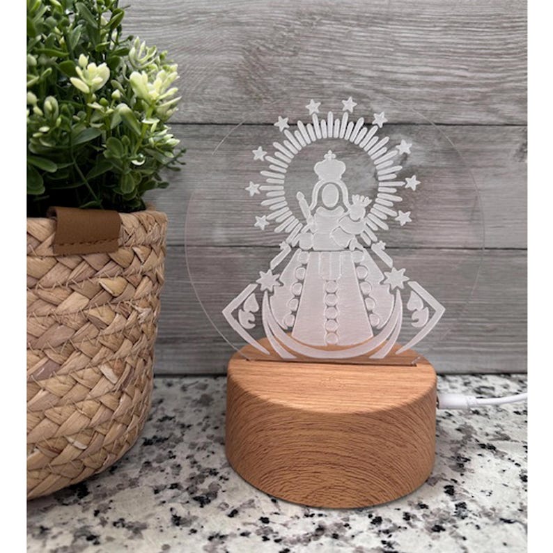 Virgen De La Candelaria, Catholic Home Altar, Nightstand Lamp, Remote ...
