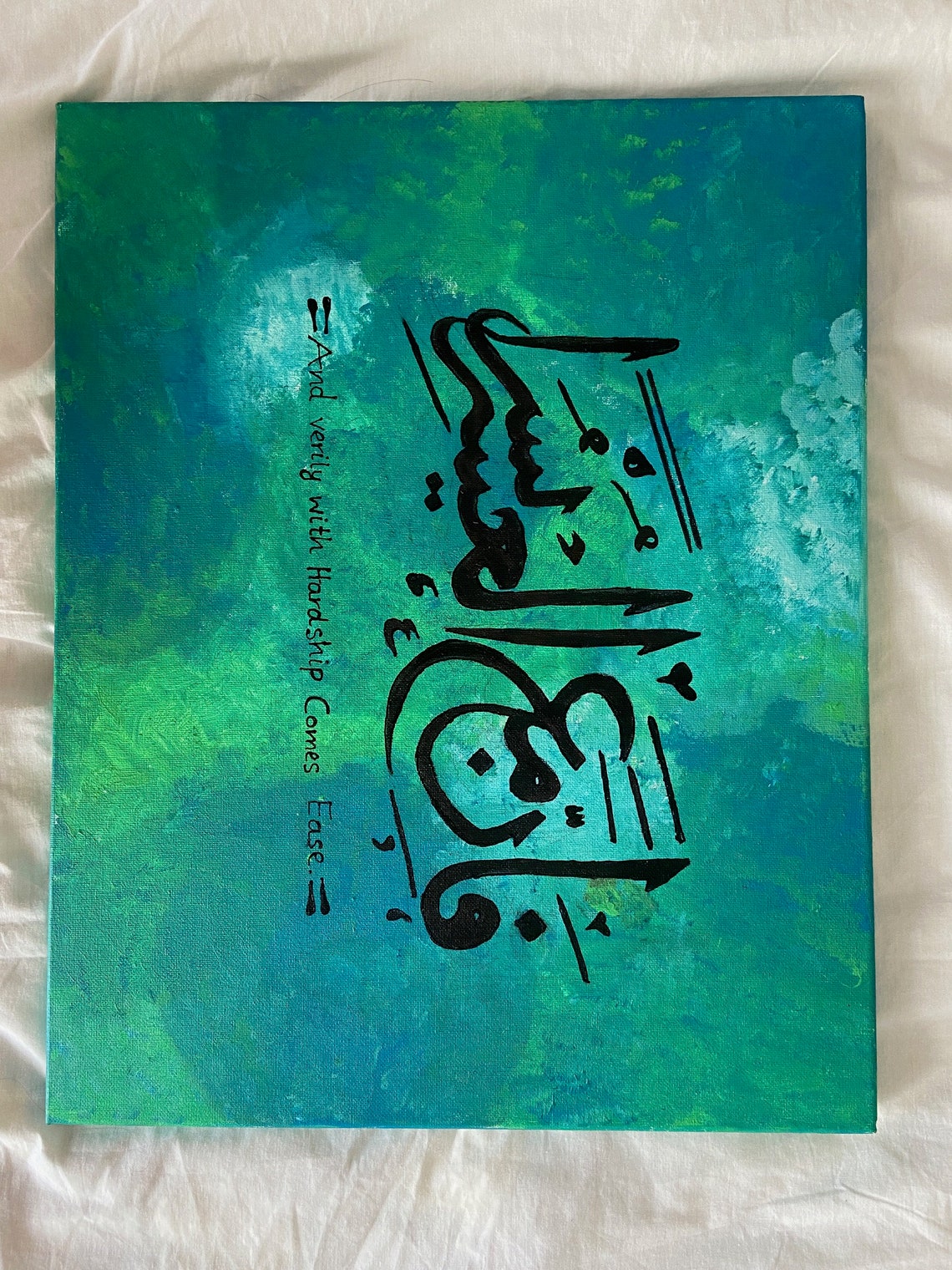 Handmade Arabic Calligraphy Canvas Painting Gift Room Decor Hanging ...