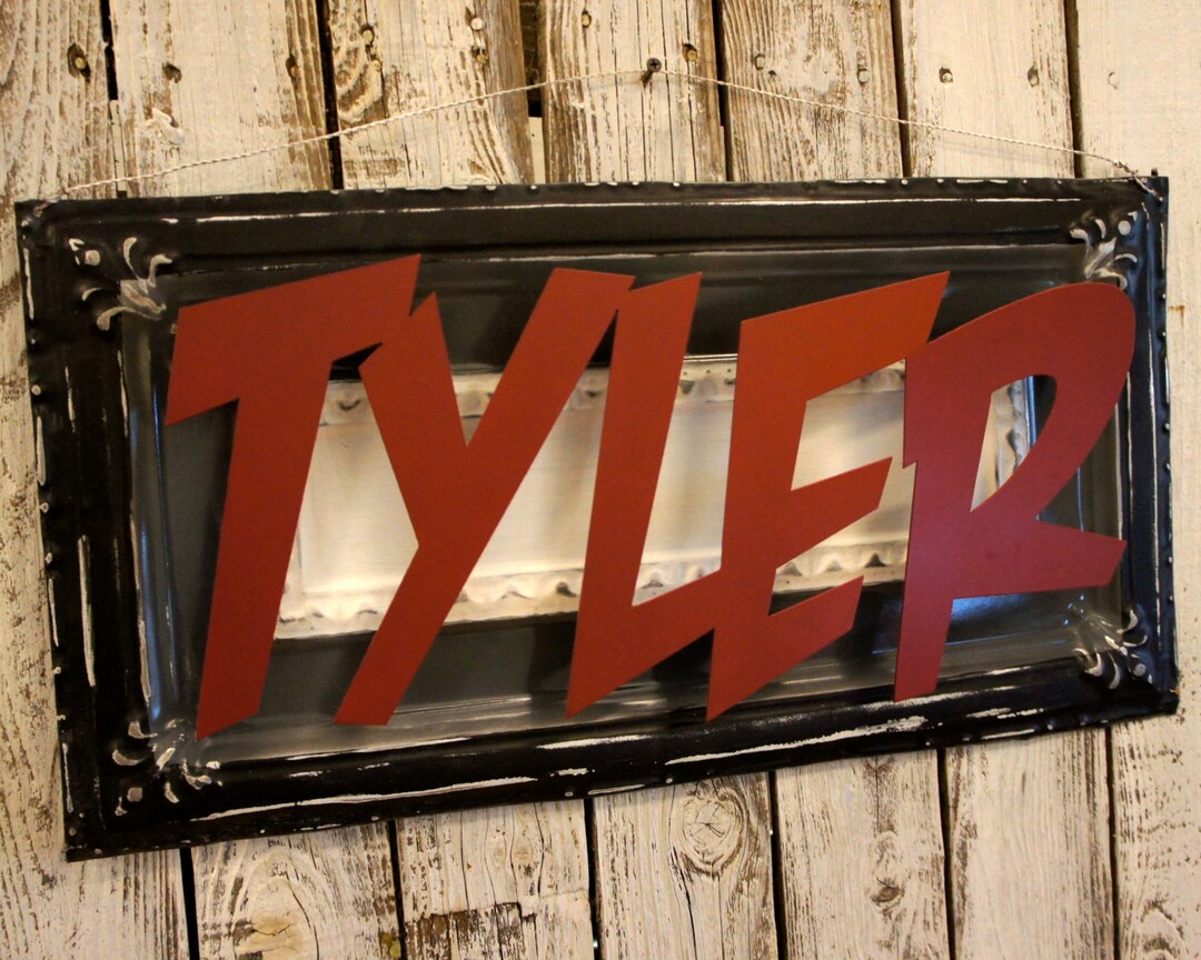 Tyler Sign Tyler Gift Tyler Decor Personalized Metal Sign - Etsy