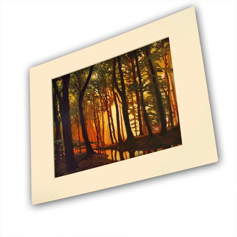 Dark and Deep - Giclee Fine Art PRINT of Original Painting Matted to ...