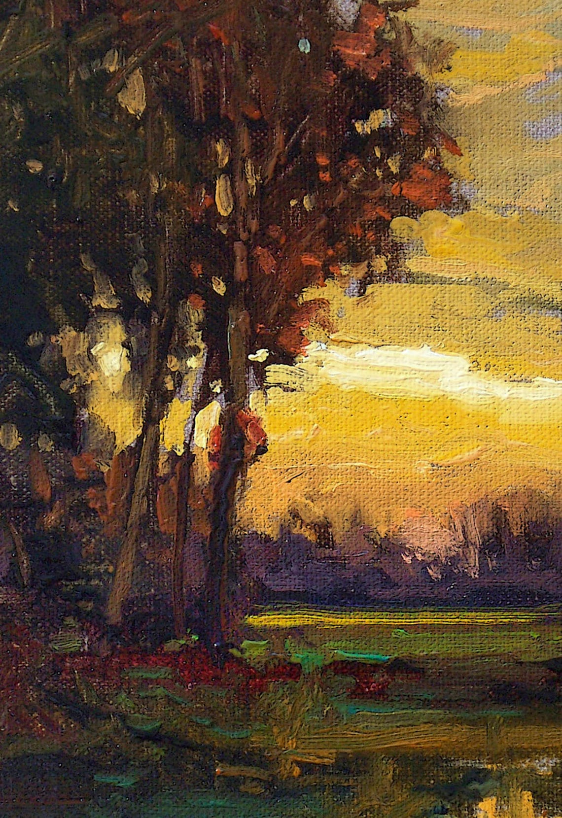 Brillig Tonalist Impressionist Art Matted Giclee Fine Art | Etsy