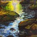 Rushing Stream - Giclee Fine Art PRINT of Original Painting Matted to ...