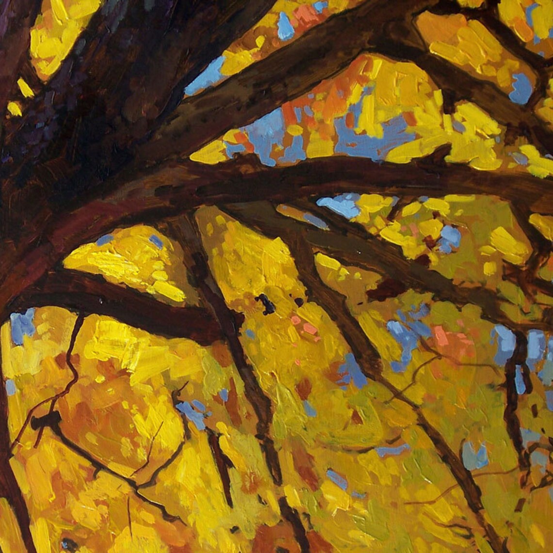 Hamilton Street Maple - Giclee Fine Art PRINT of Original Oil Painting ...